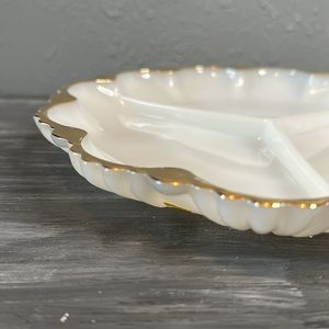 Anchor Hocking | Dining | Vintage Anchor Hocking Milk Glass Divided ...
